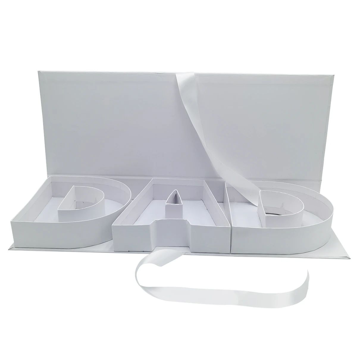 Sweet Flower Arrangement Fillable Chocolate Cardboard Letter DAD Shaped ...