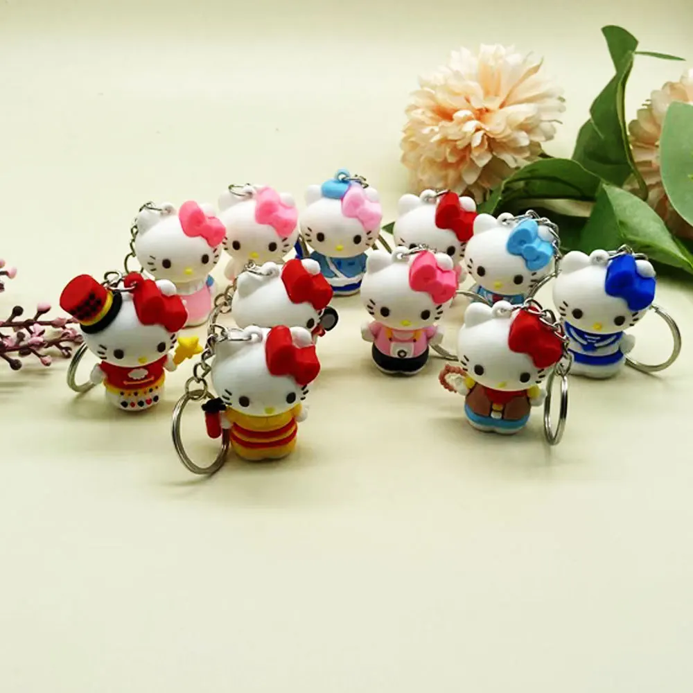 Anime Doll Keychain Pendant Blind Box Action Figure Pvc Cute Kt Cat Bag ...