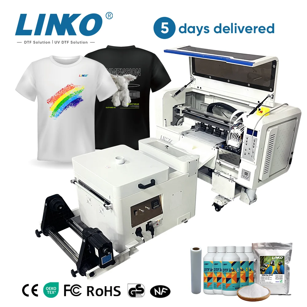 Automatic Dual Head A3 Digital Inkjet T-Shirt Printer New Small ...
