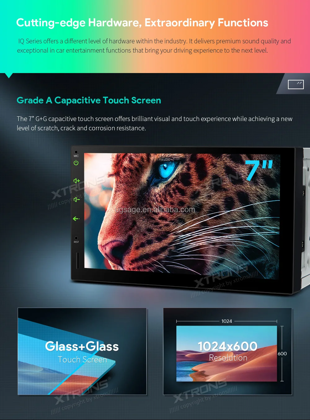 Xtrons 7 Inch Touch Screen 2din Android 12 Autoradio Universal ...