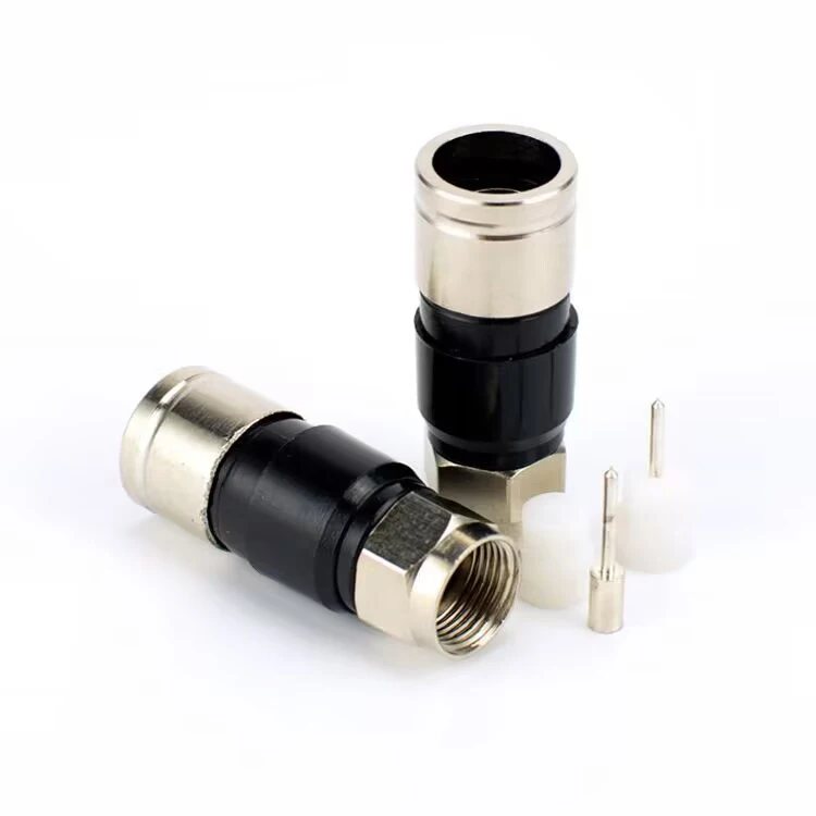 Coaxial Cable Coax Waterproof Rg59 Rg6 Compression F Male Connector F ...