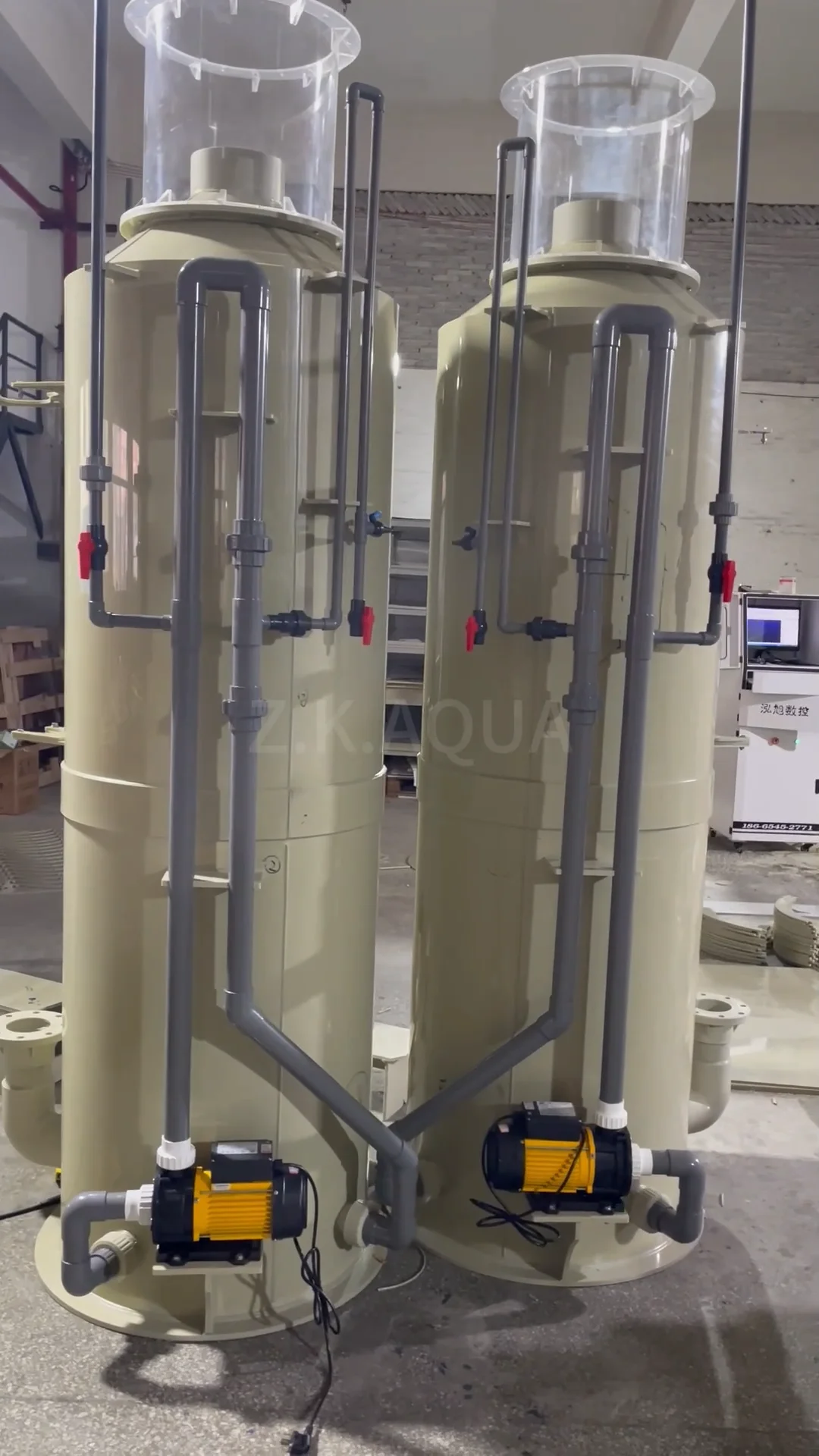 Fractionator Fish Farming Protein Skimmer Separator Equipment For Fish ...