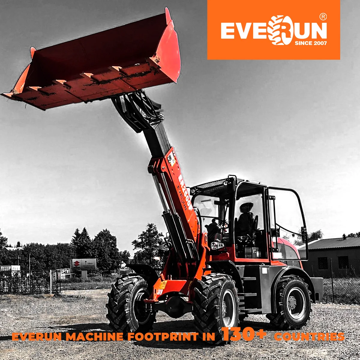 EVERUN CE ER2500F Mini 2.5ton Telescopic Loader Construction Machine ...