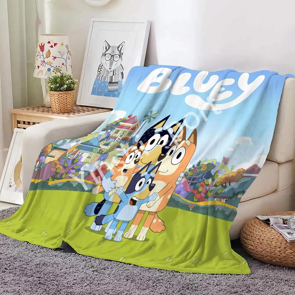 New Cartoon Blueys Birthday Background Cloth For Birthday Party Blanket ...
