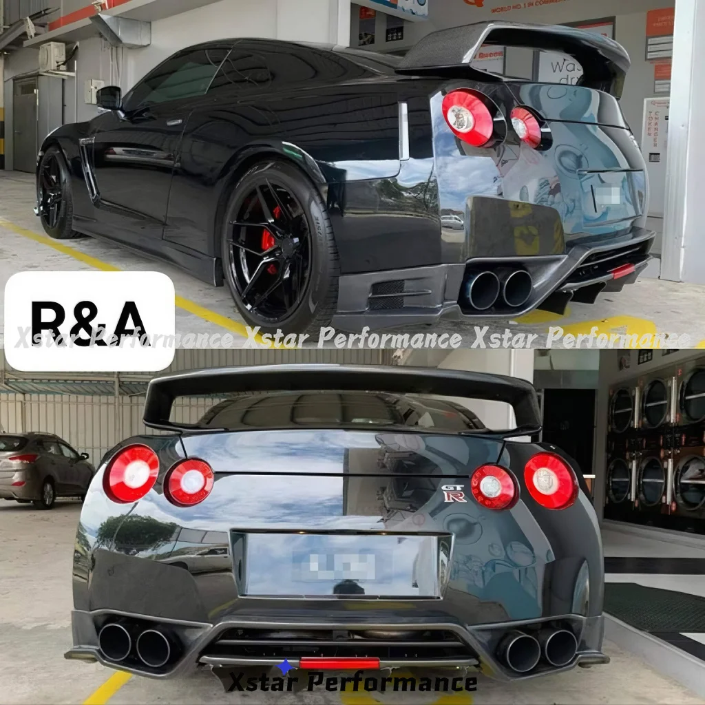 Top Secret Style Carbon Fiber Rear Lip for Nissan GTR R35