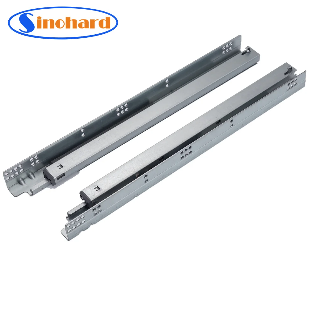 SINOHARD EURO Style Invisible Telescopic Channel 3-fold Drawer Slides ...