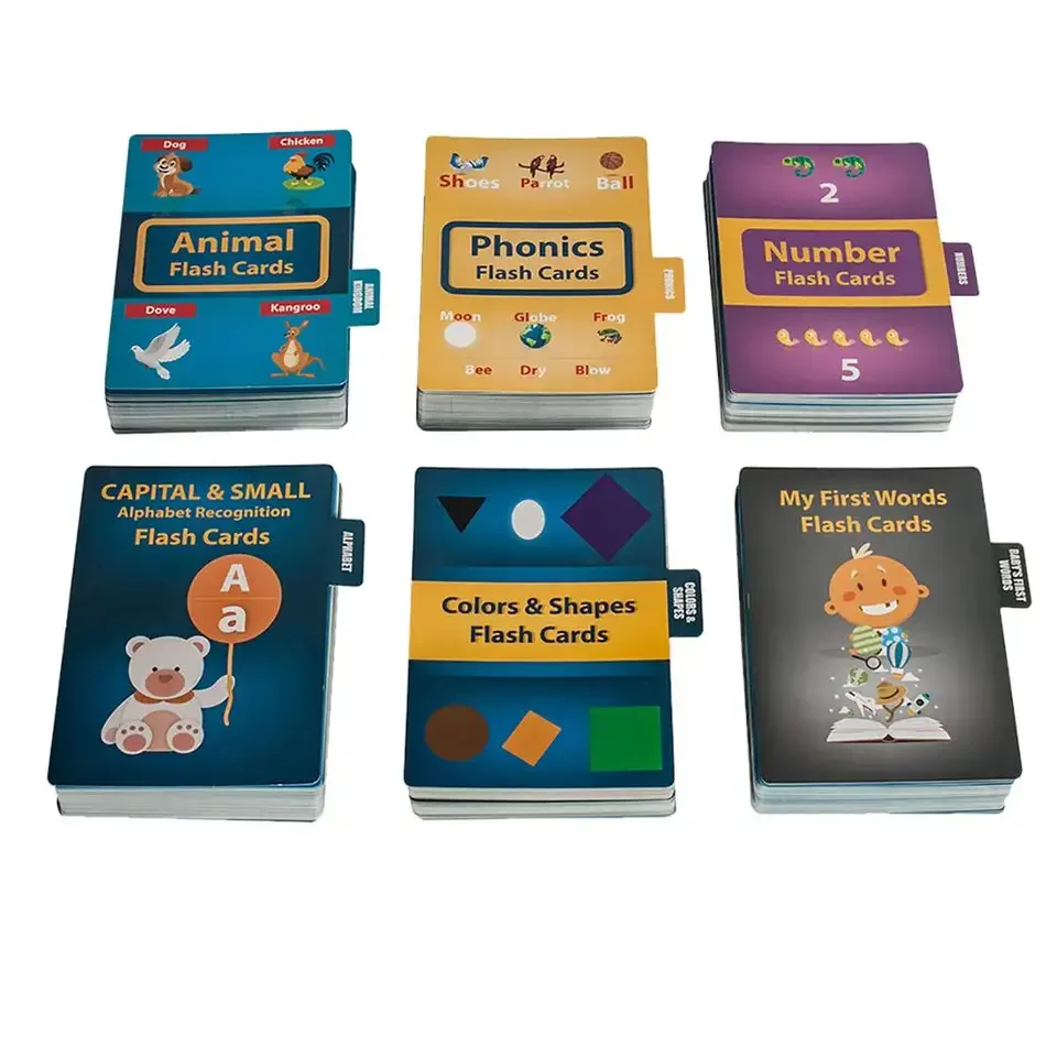 Custom Flash Cards with Dividers Playing Cards for Kids
