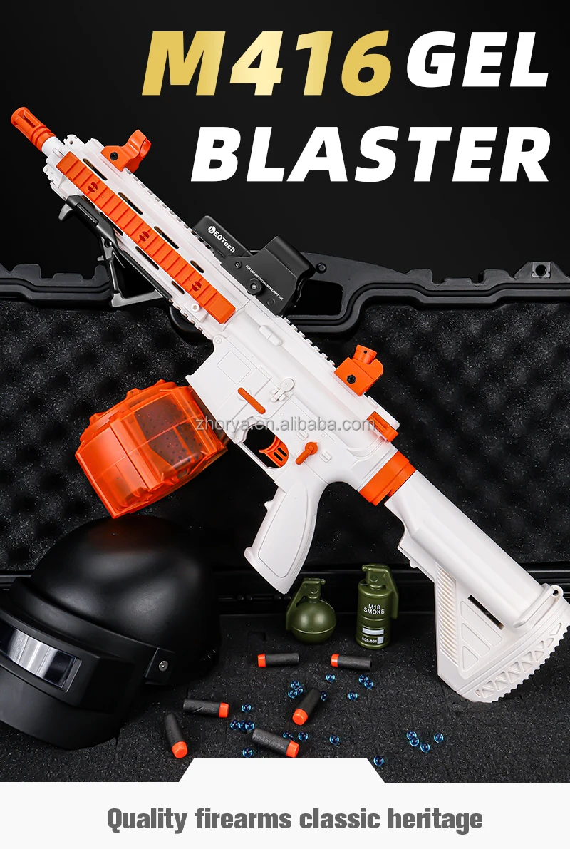 Zhorya High Power M4 Hk416 Ak 47 Akm Mp5 Mp9 M4a1 M249 Water Bullet Gel ...