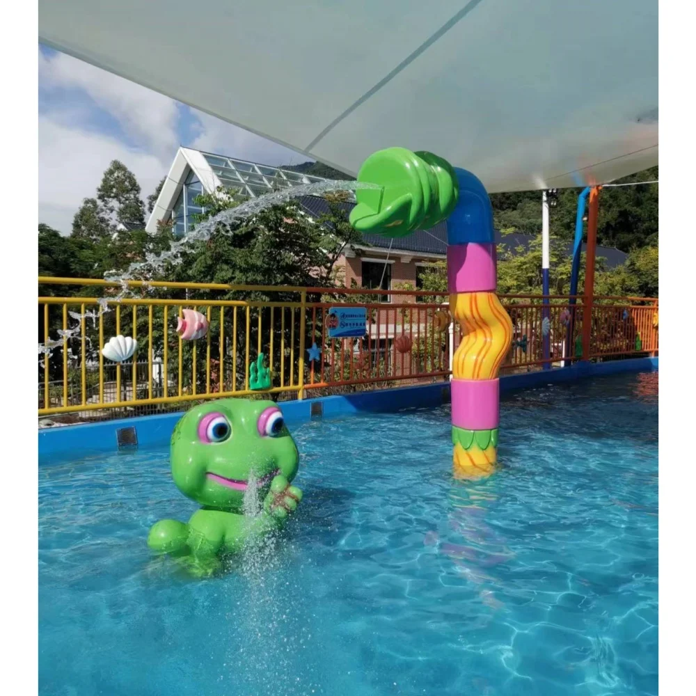 Commercial Cartoon Frog Theme Water Park Playground Equipment Swimming ...