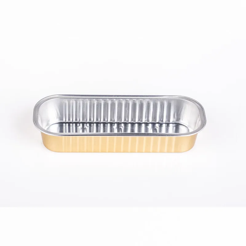 200ml Food Grade Disposable Rectangle Aluminum Foil Container For Cold ...