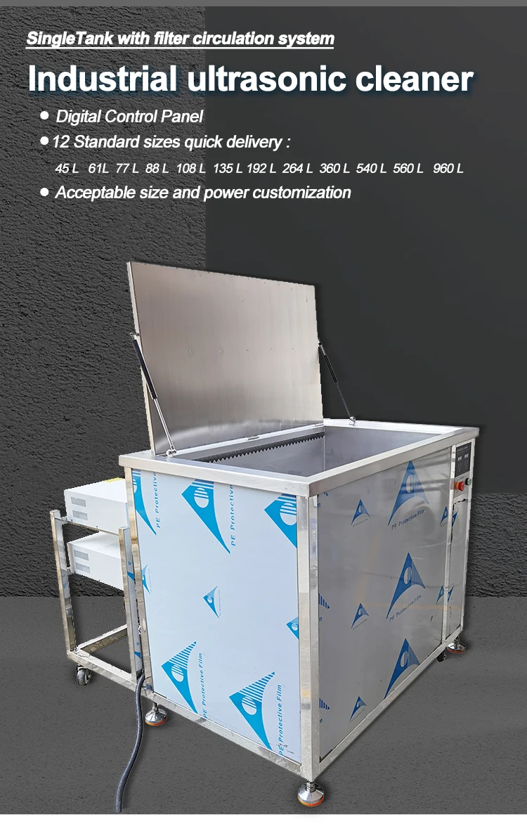 360liters Industrial Ultrasonic Washer for Engine Block Cleaning