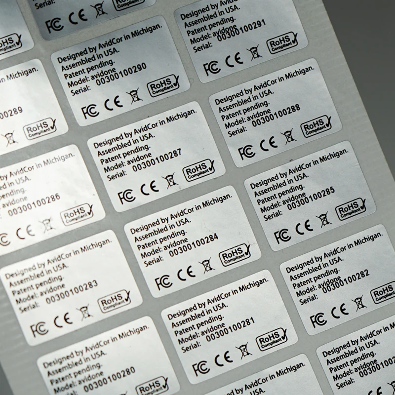 Customizable Electronic Products Serial Number Security Tag