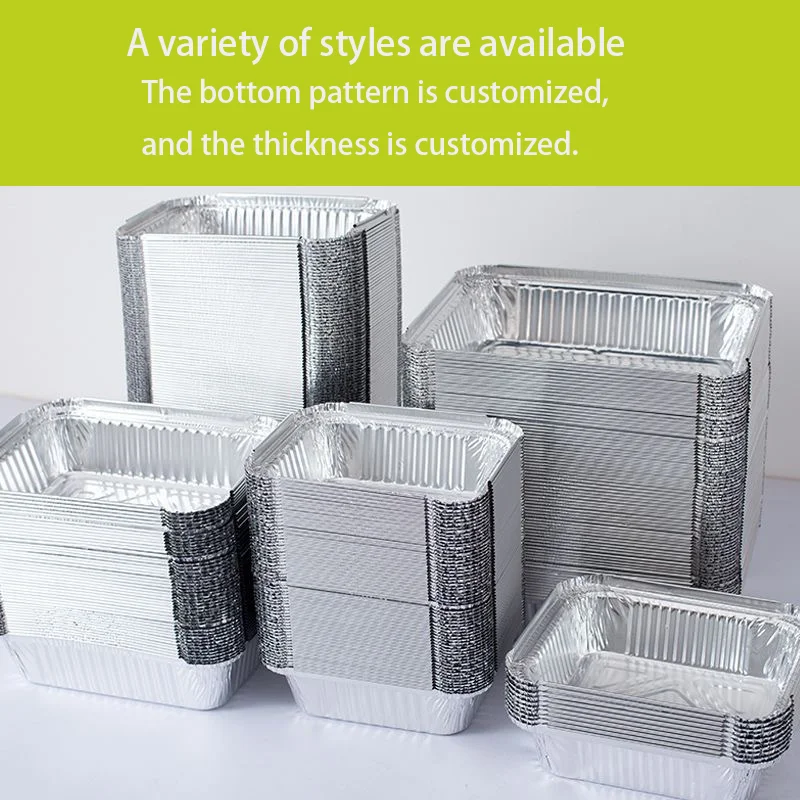Rectangle Aluminum Foil Containers - Biodegradable & Disposable