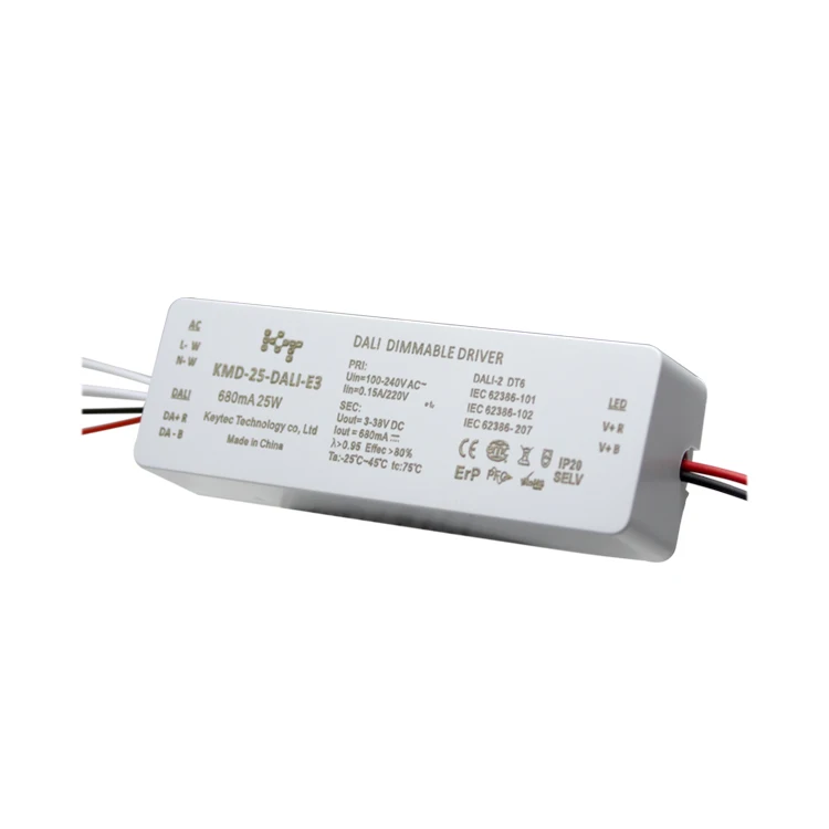 Customize Line Type Keytec Kmd-25-dali-e3 Ip20 36v 680ma 25w Dali Dimmable Driver - Buy Driver ...