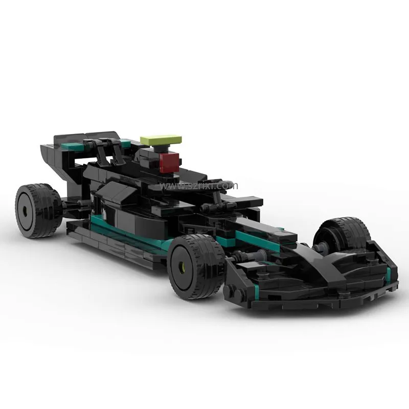 Moc Technic F1 W14 Black Roadster Sports Racing Car Model Vehicle ...