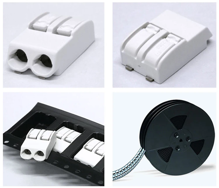 SMT PCB Terminal Connector 2 Pole Terminal Blocks Push-In Connector ...