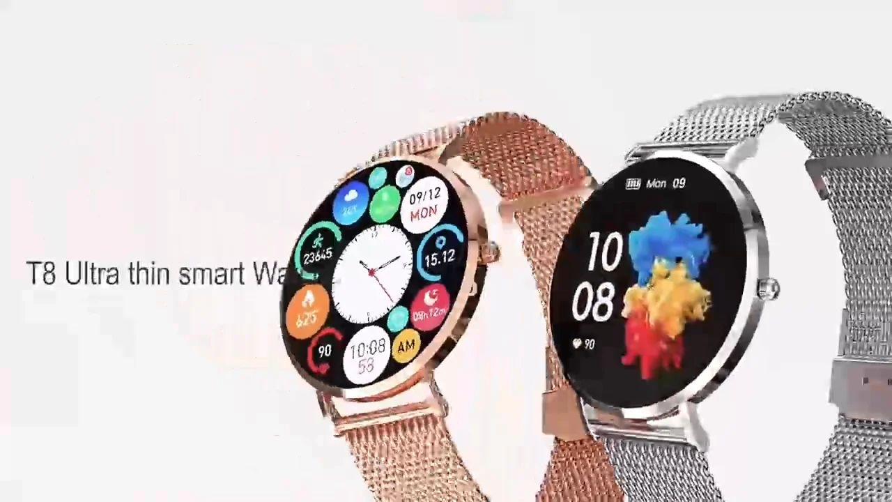 2024 New Ultra Thin T8 Smart Watch Women's 1.36-inch Full Touch Hd ...