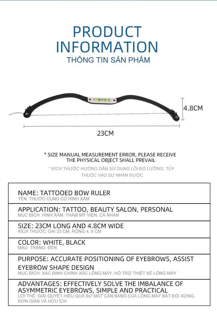 Horizontal Bead Mapping Ruler Tattoo Positioning Line Drawing Auxiliary ...