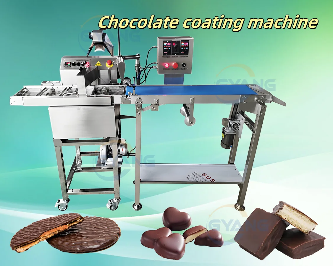 Large Capacity Chocolate Bar Making Machine Automatic Chocolate Coating ...