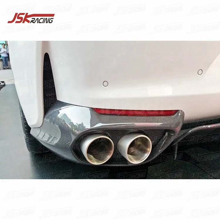 Oem Style Carbon Fiber Rear Bumper Splitters Splitter For 2017-2020 ...