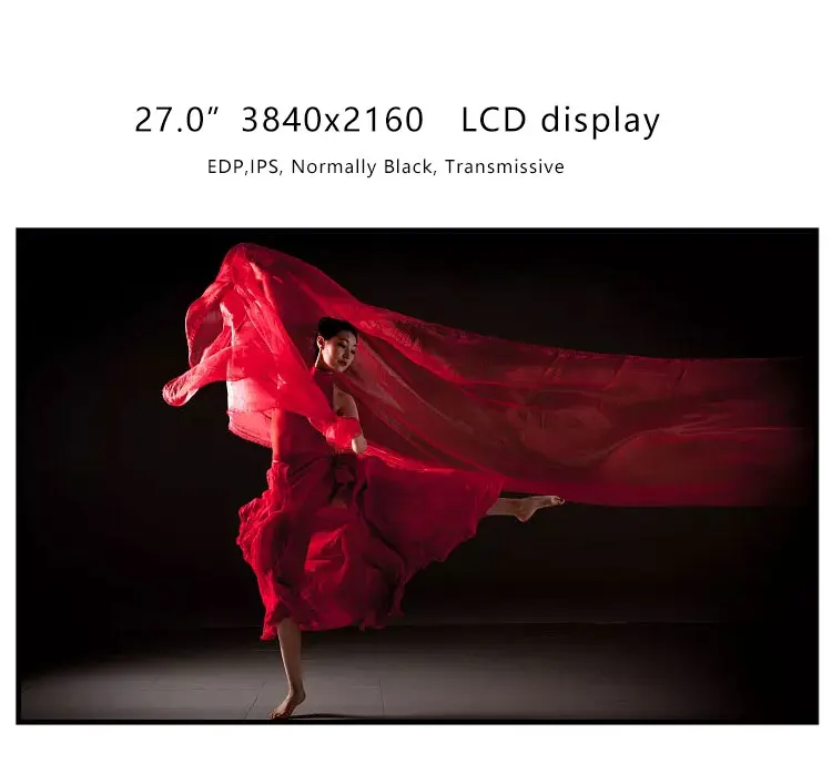 27 Inch Lcd Display 4k 3840x2160 Tft Lcd Panel Edp 30 Pins Interface ...