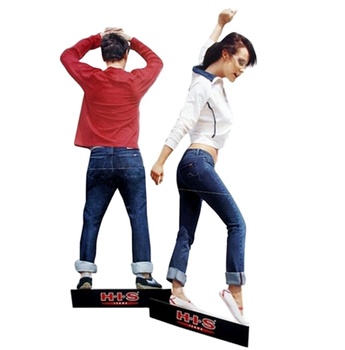 Custom Promotional Cardboard Cutout Human Shape Display Advertising ...