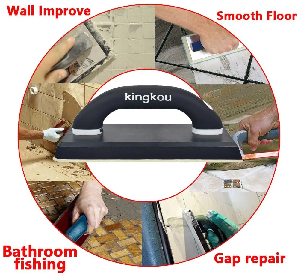 Rubber Grout Float 4" X 9-1/2" Gum Rubber With Soft Grip Handle Black ...