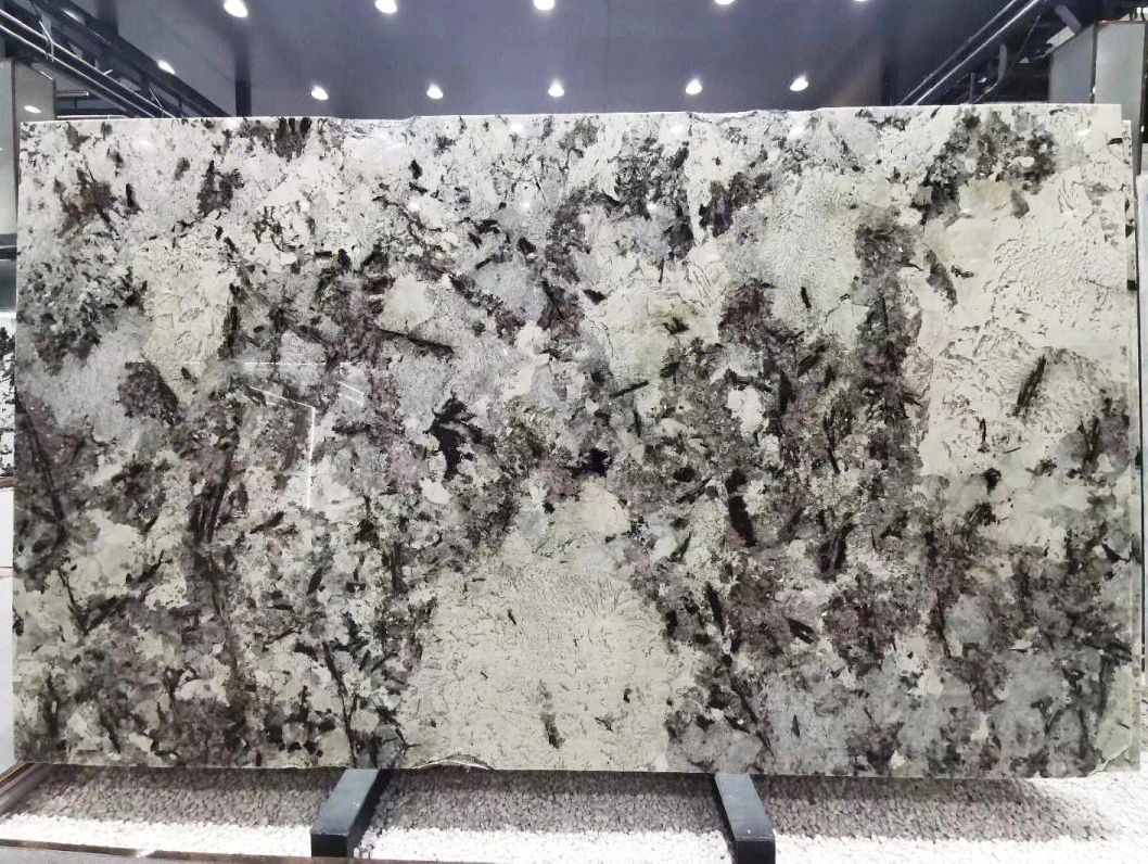 Snow Mountain Blue Natural Marble Slab Decoration Tile Backlit Luminous ...