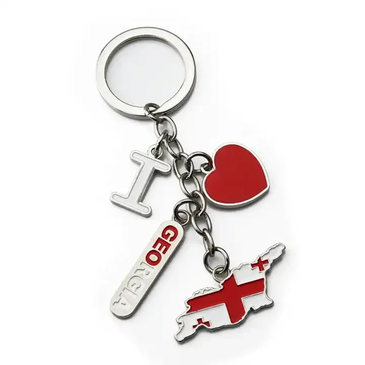 Custom Made England London Tourist Souvenirs Key Ring Metal London ...