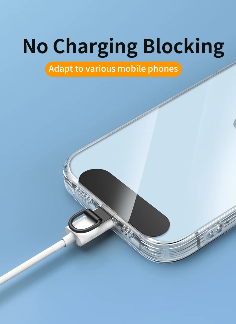 Universal Phone Lanyard Patch with Stainless Steel D-ring