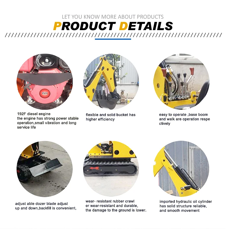 1000kg Hydraulic Mini Excavator - Efficient Digging Power