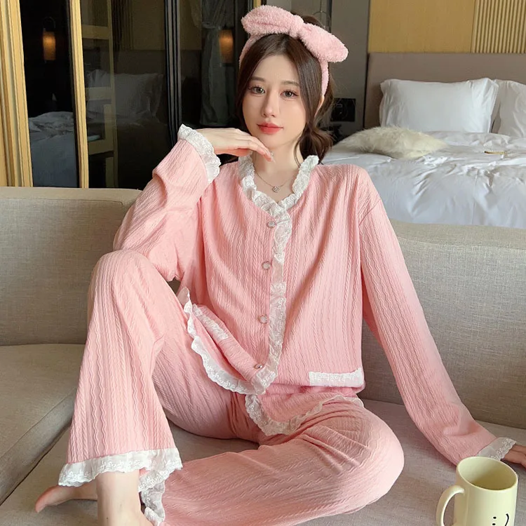Wholesale Women Sleepwear Spring Pijama Pillama De Mujer Sweet ...