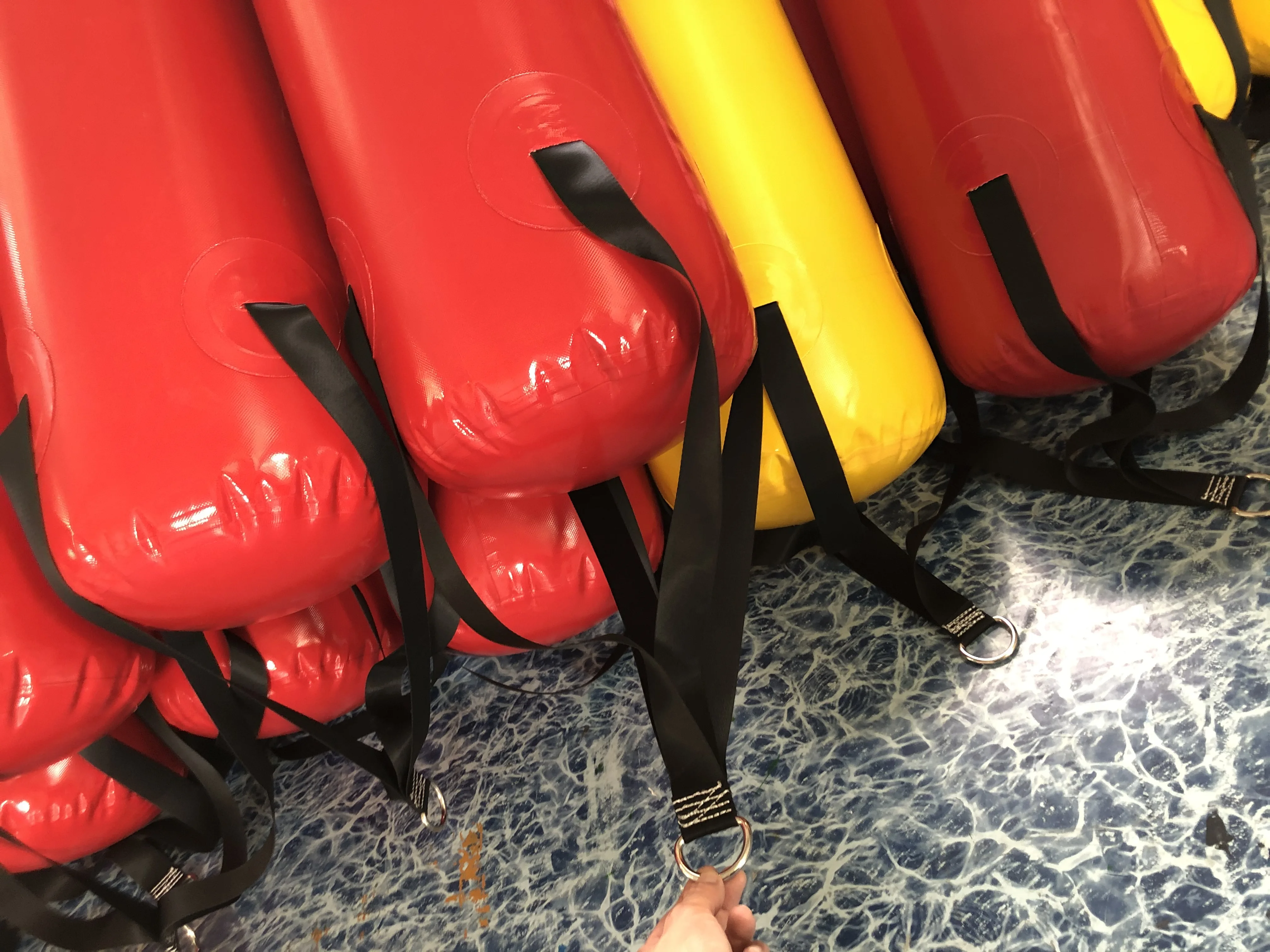 PVC Inflatable Long Tube Safety Swim Tow for Open Water Swimmers