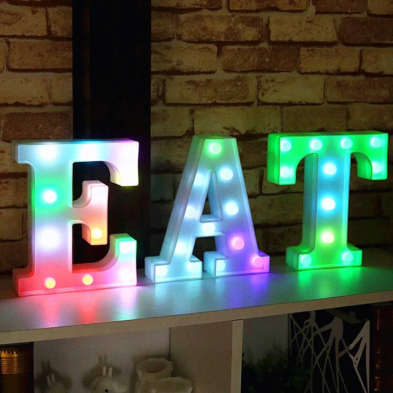 Best Quality Led Box Letter Sign Light Battery Operated Marquee Letter ...