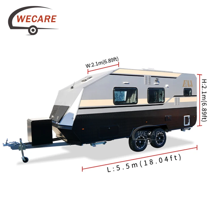 Wecare Camper Van Travel Trailer Pop Top Caravan With Awning Offroad ...