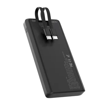 10000mah Power Bank Carrying Strap Design Built-in Cable Travel ...