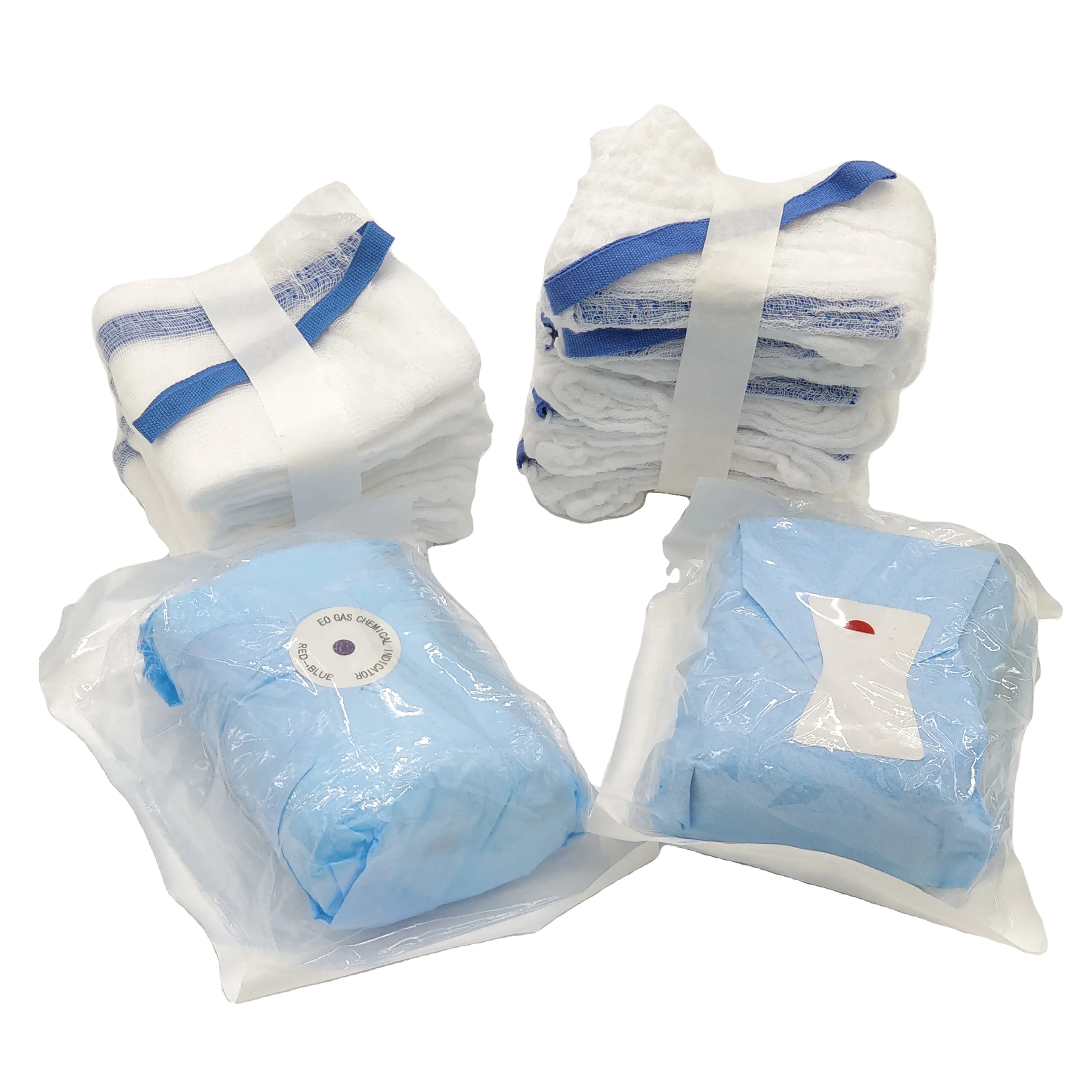 Mesh : 24*20 4ply abdominal gauze lap sponge 45*45 cm with x-ray chip ...