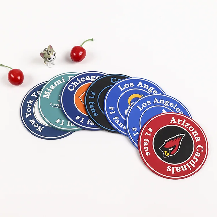 Custom High Quality Food Grade Pvc Coaster Rubber Coaster Silicone ...