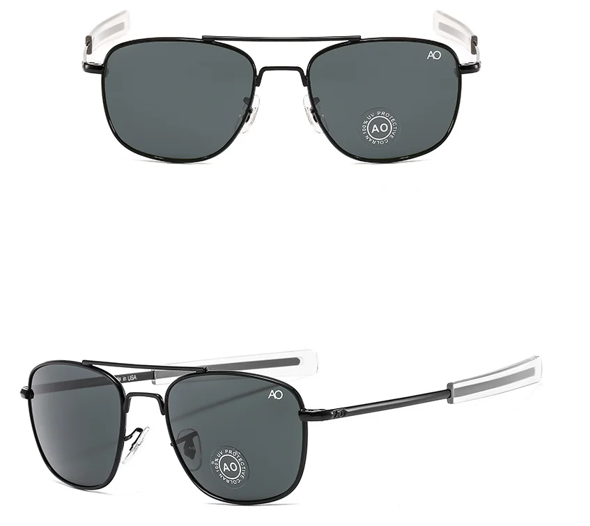 Retro Trendy Pilot Metal Glasses Ao Sunglasses Men American Optical ...