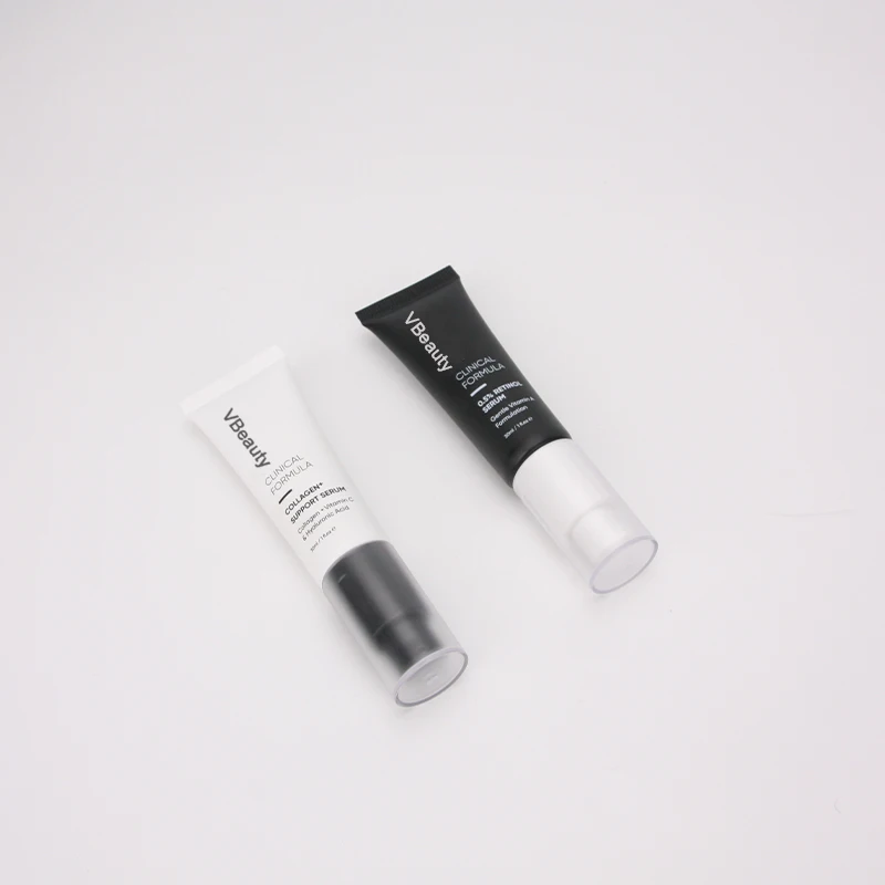 Customizable Logo Tubes - 30ml Luxury Plastic Airless Tubes