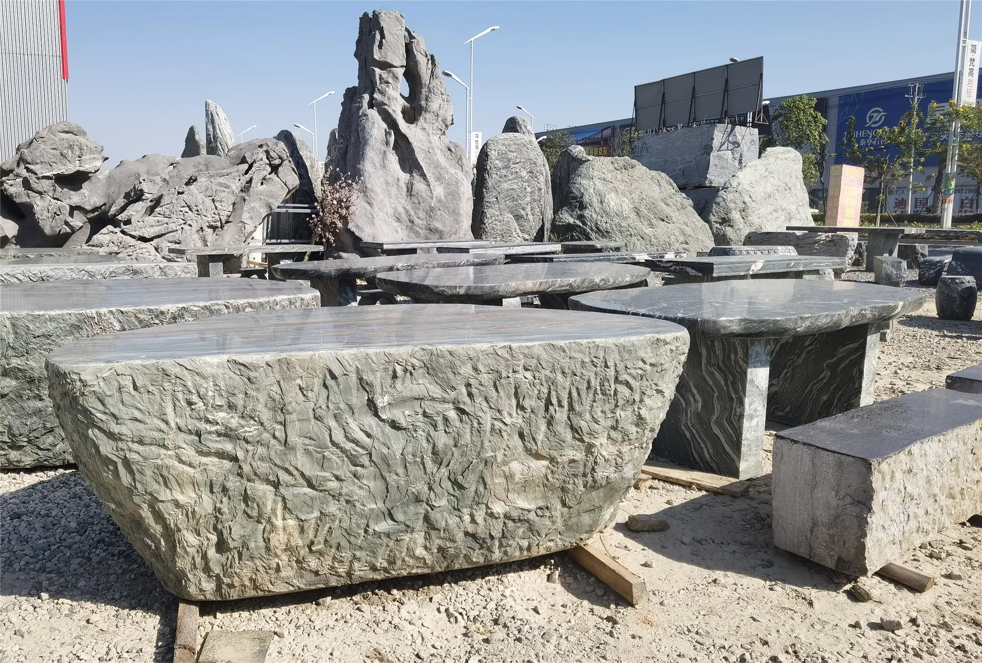 Beige Travertine Flower Pot Planters - Customized for Garden Decor