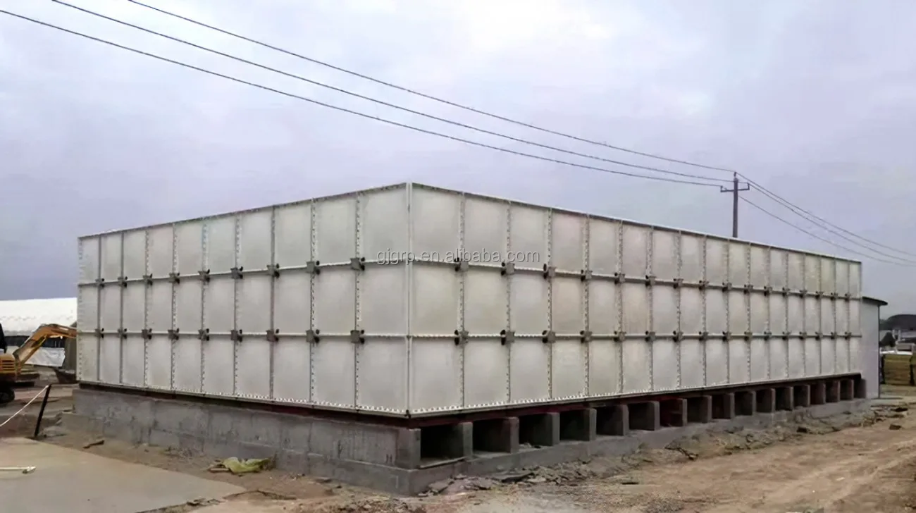 Frp Rectangle Water Storage Tank Smc Sectional Water Tank Grp ...