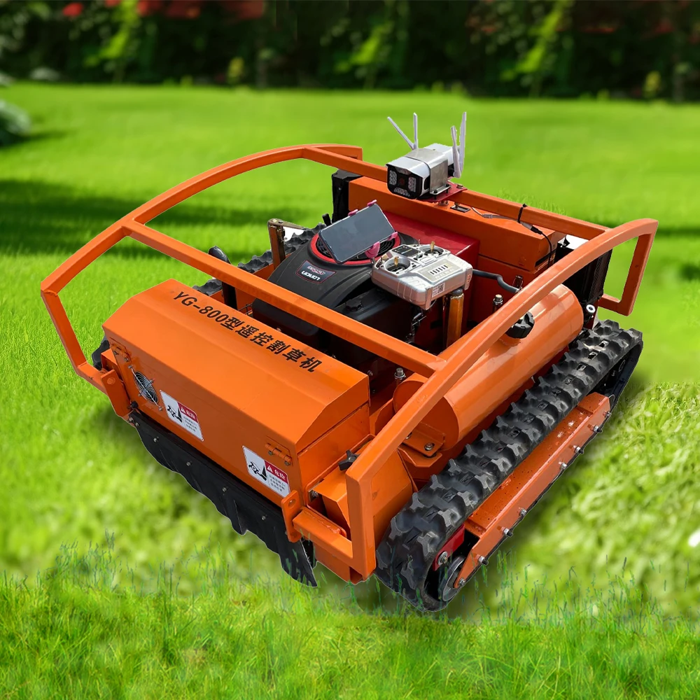 Crawler Lawn Mower Self Propelled Remote Control Garden Grass Cutting ...