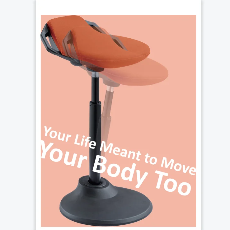 Office Adjustable Ergonomic Balance Stool - Sit Stand Chair