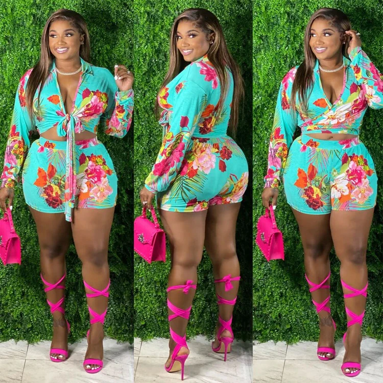 2021 Long Sleeve Women Clothing Tops And Pants Two Piece Set Tie Dye