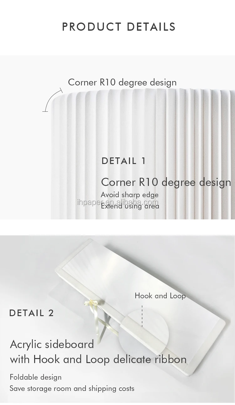 Customized Folding Cylinder Shelf Paper Pillar Stand