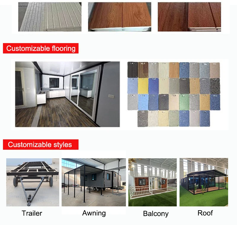 RUIISTEEL Double Decker 40ft Container House Solar House Rooftop Panel ...