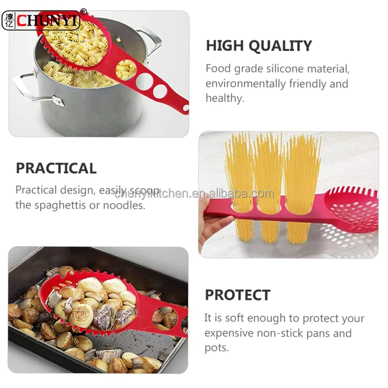 Home Multifunction Spaghetti Spoon Pasta Fork Slotted Spaghetti ...