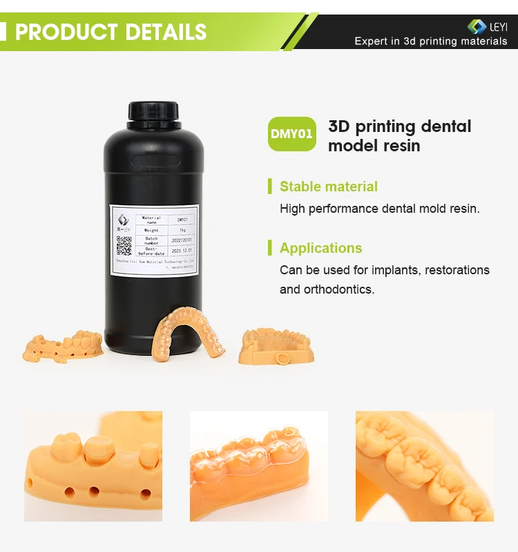 Leyi Conventional 3d Dental Model Resin For Dental Resin 3d Printer ...