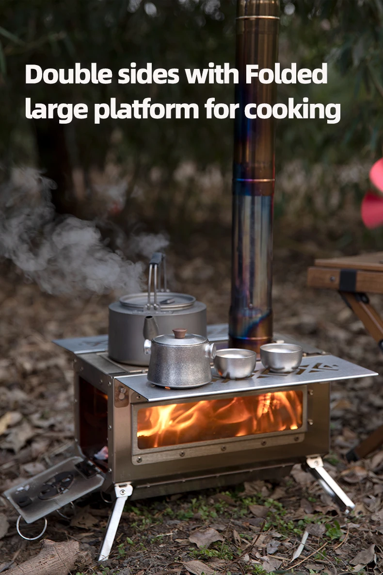 Portable Wood Stove - Ideal for Camping and Survival